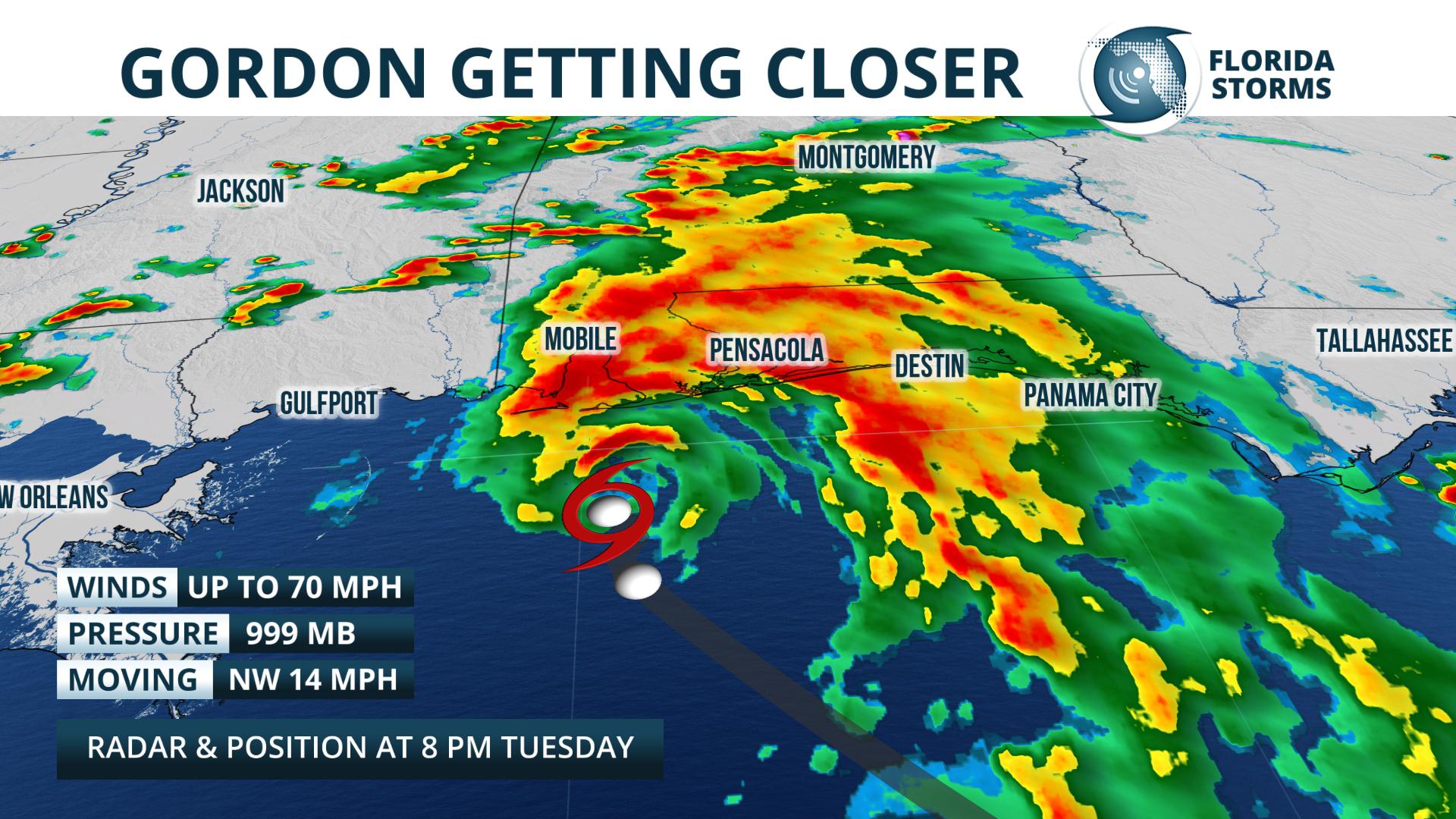 Gordon Getting Closer; Landfall Imminent | Florida Storms