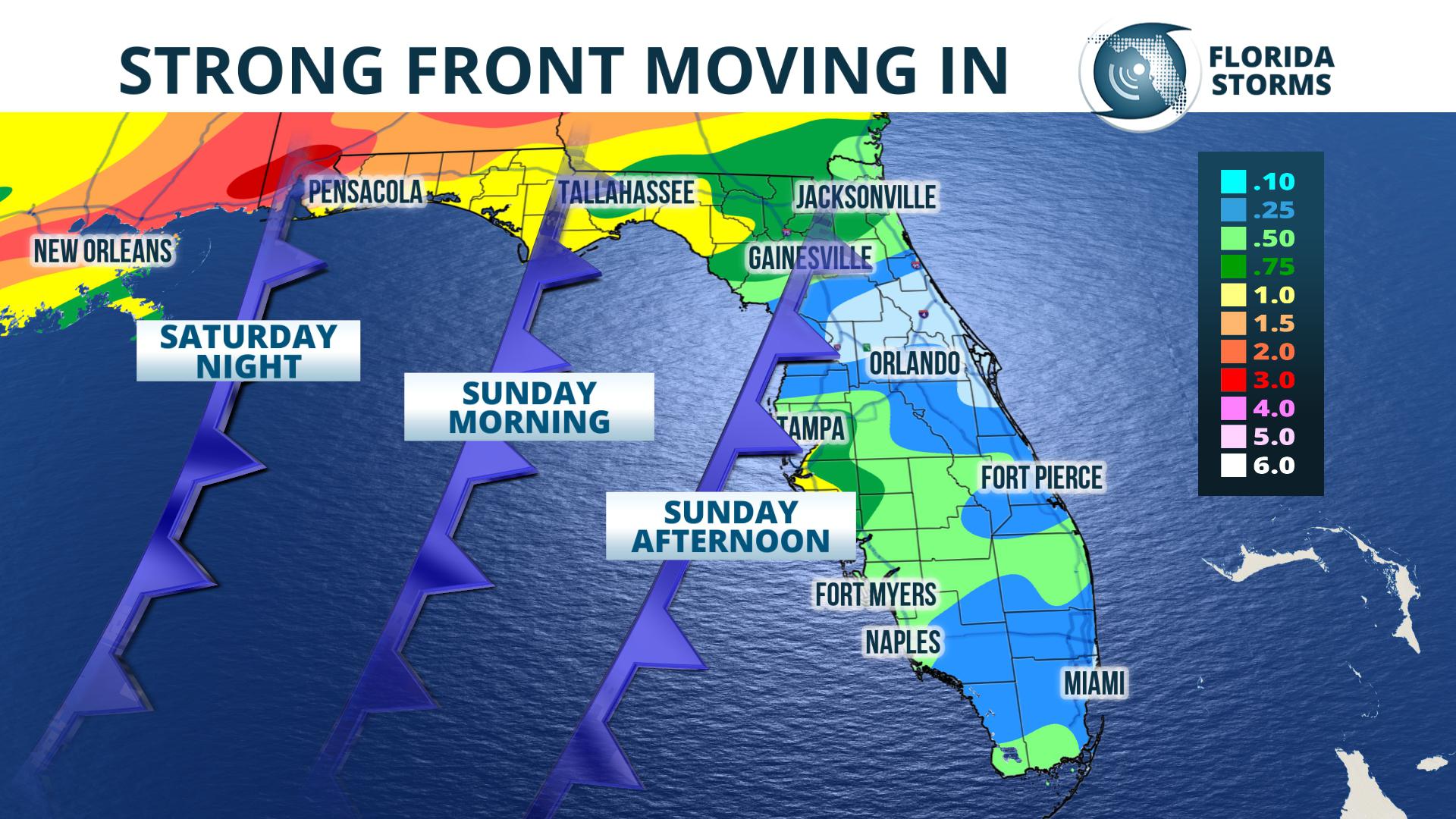 Strong Front Approaching Florida | Florida Storms