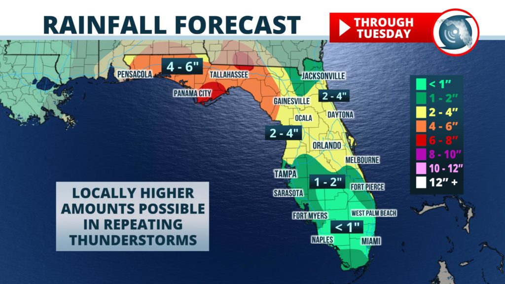 Welcome Rain Expected for Much of Florida Next Five Days