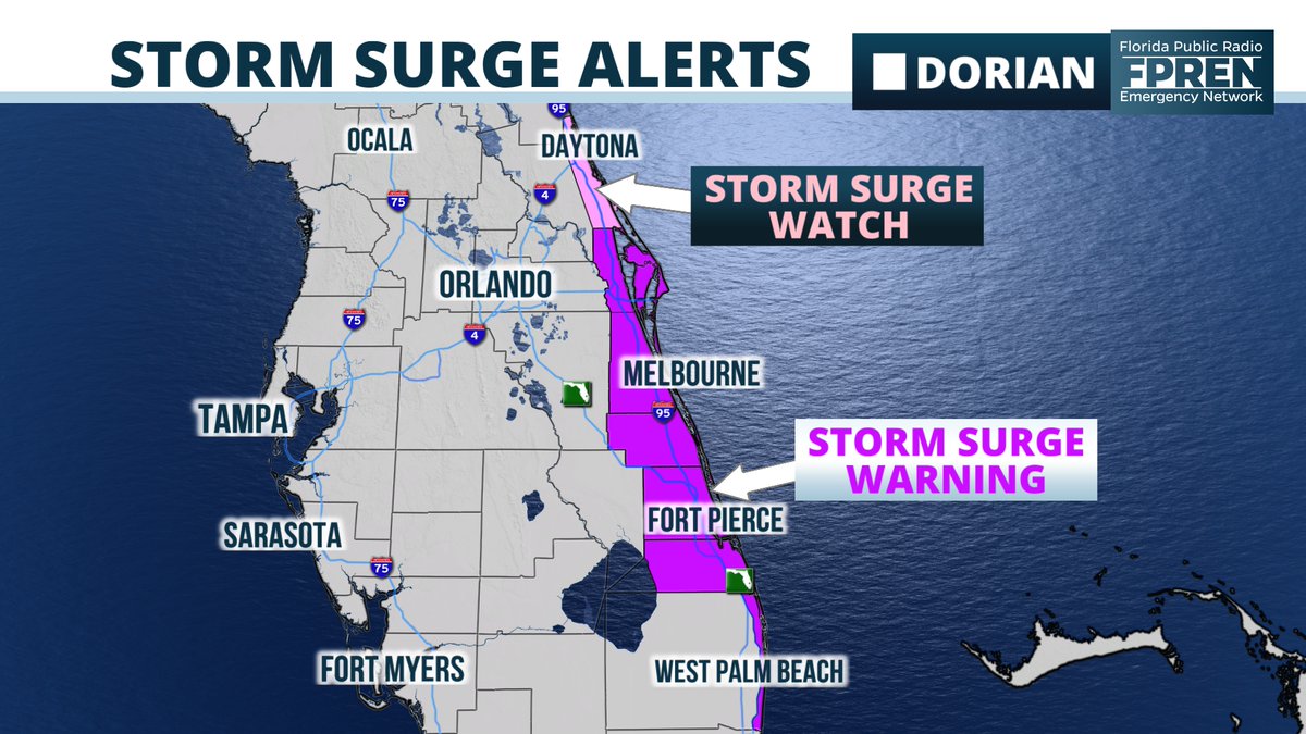 Storm surge watches and warnings span from #VolusiaCounty to # ...