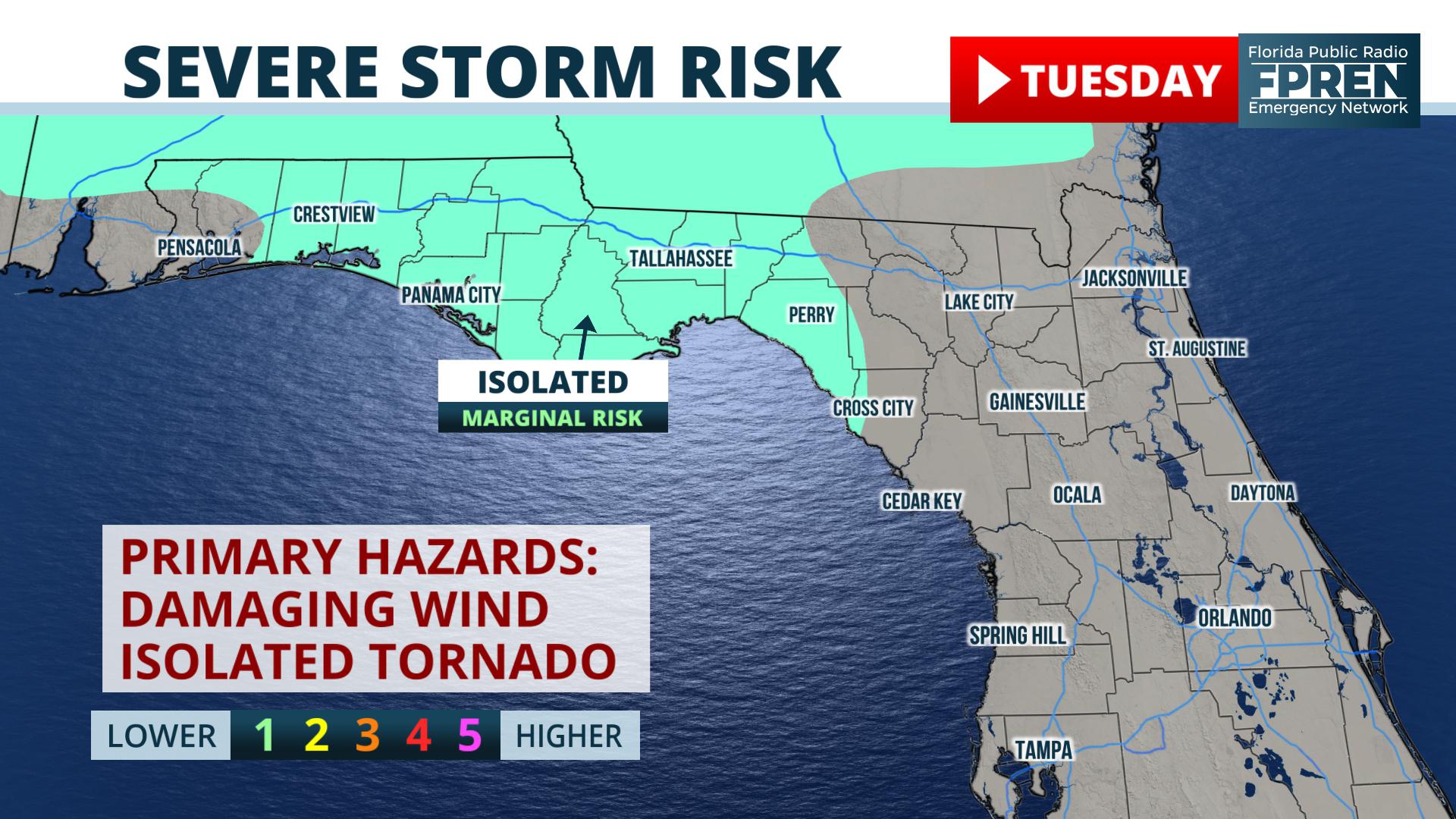 Strong Storms to Bring Beneficial Rain to Florida Panhandle Tuesday | Florida Storms