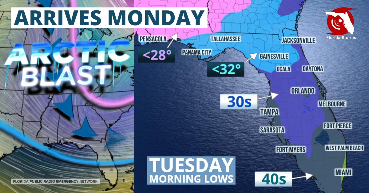 Multiple Freezes Possible Early Next Week in Florida | Florida Storms
