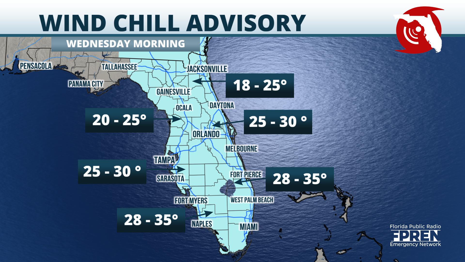 Freezing Temps and Dangerous Wind Chills Expected Overnight Across ...
