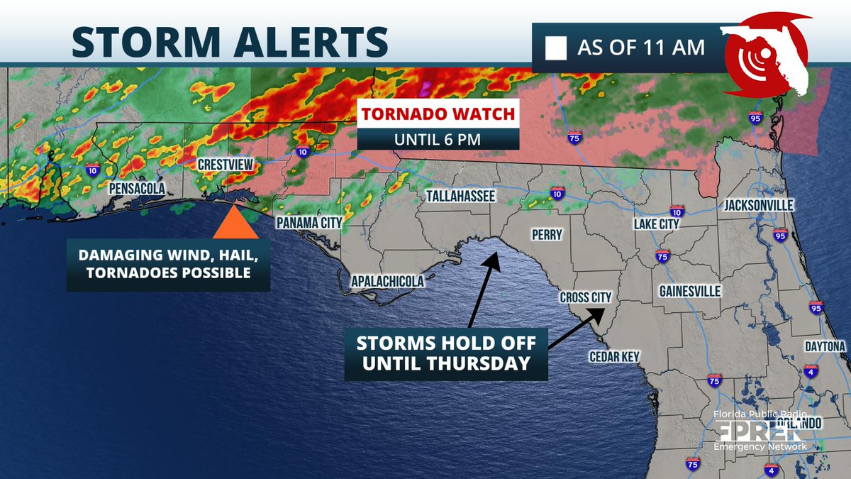 Strong Storms Possible Across Northern Half of Florida Thursday ... Strong Storms Possible Across Northern Half of Florida Thursday ...