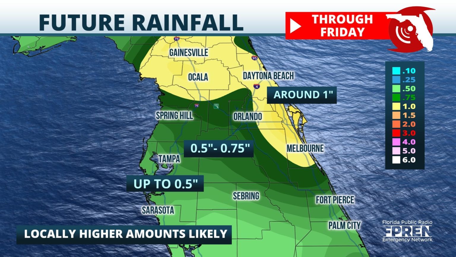 Much-Needed Rain Now Moving into Central Florida | Florida Storms