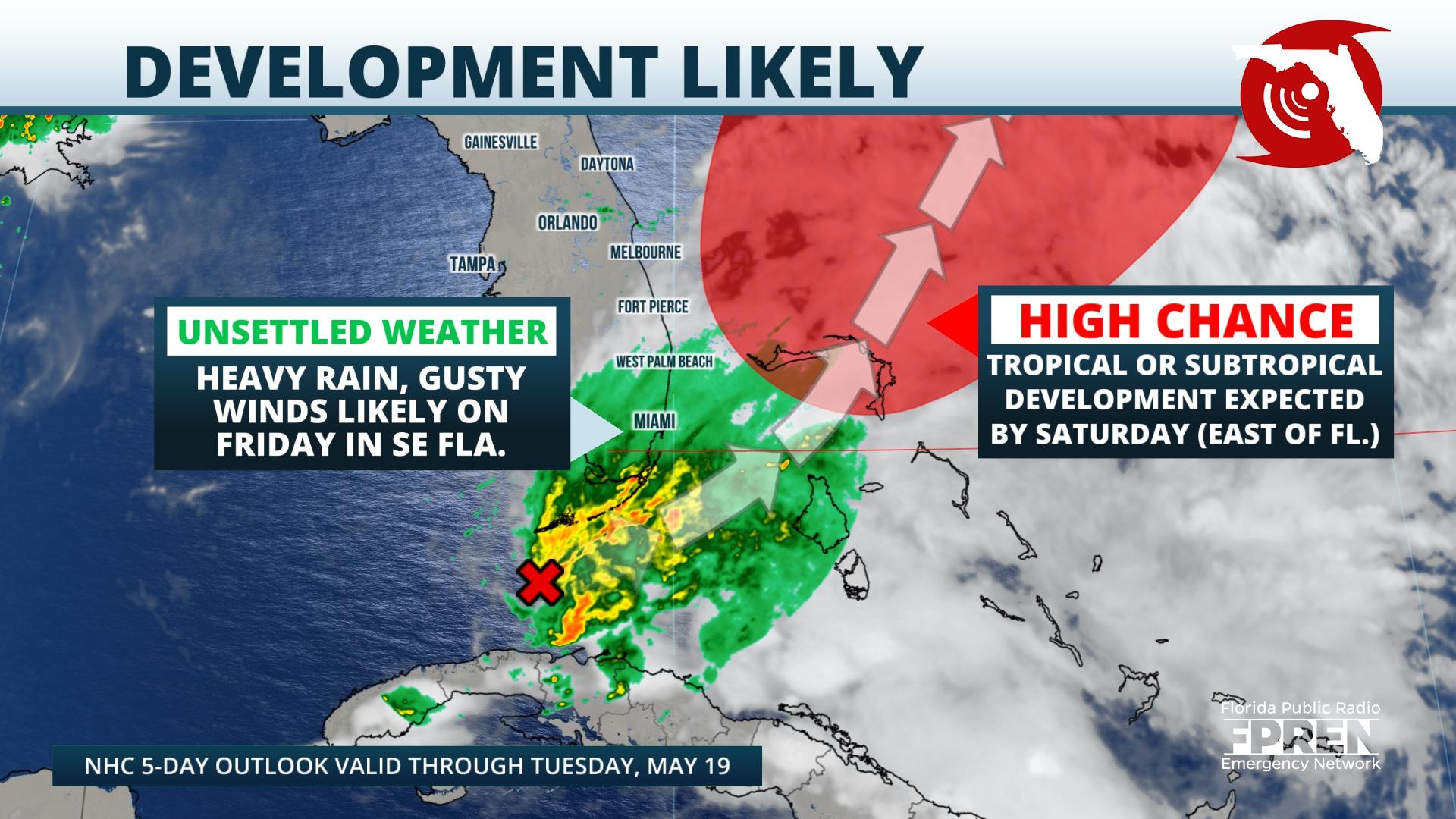 Southeast Florida Likely to Get a Soaking from Developing Tropical ...
