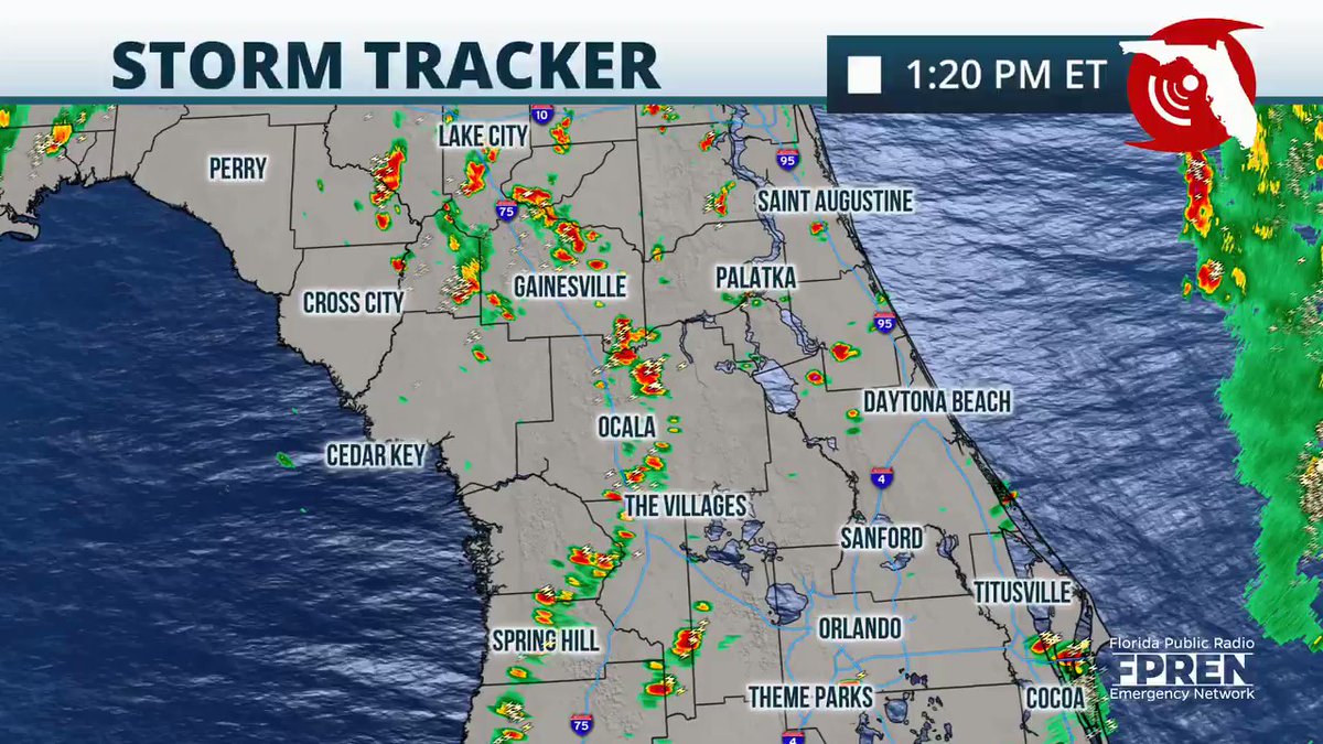 Strong storms are beginning to develop and move east this afternoon ...