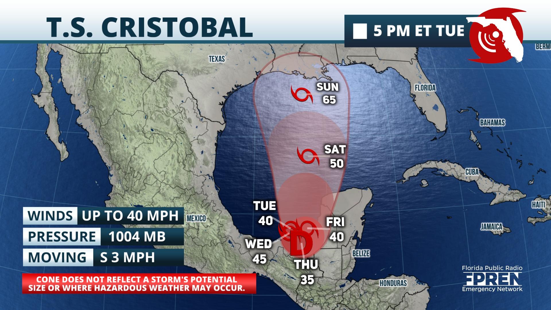 Tropical Storm Cristobal Forms in Southern Gulf, Sets New Record ...