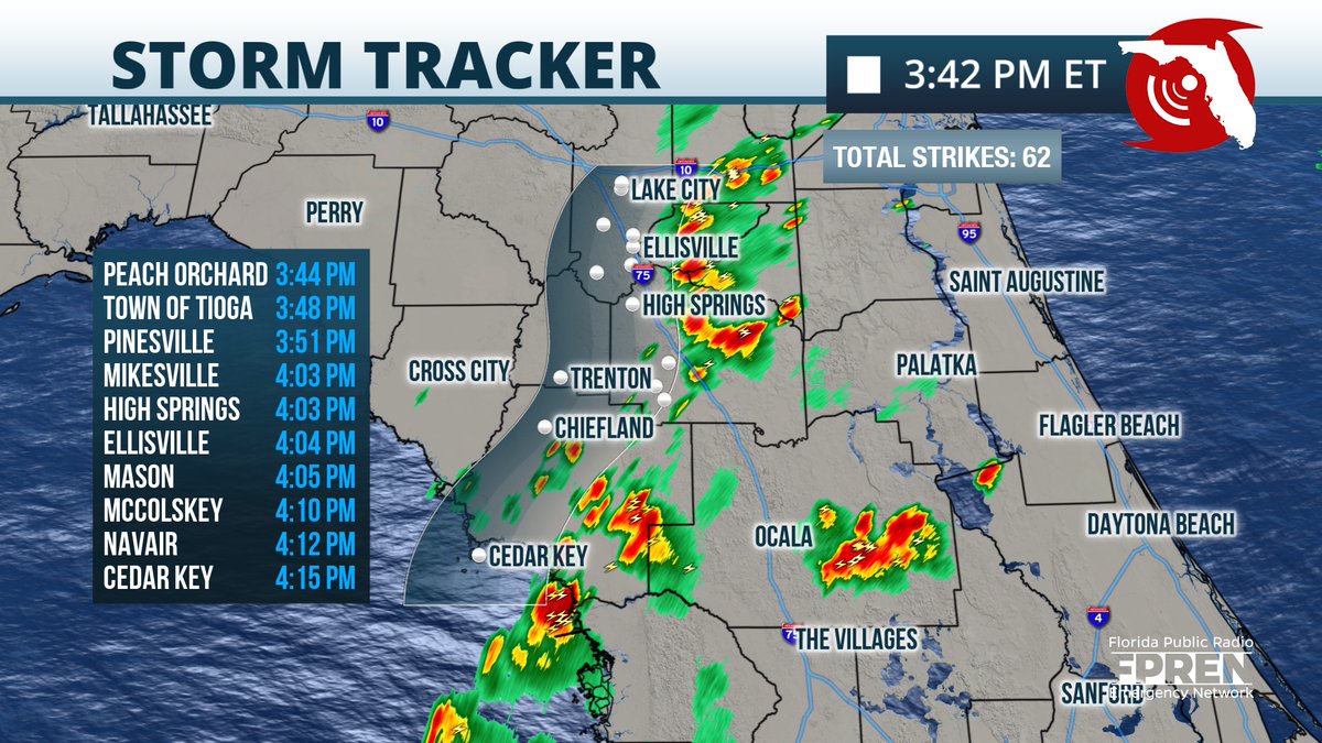 Strong thunderstorms are moving through #NCFL this afternoon and will ...