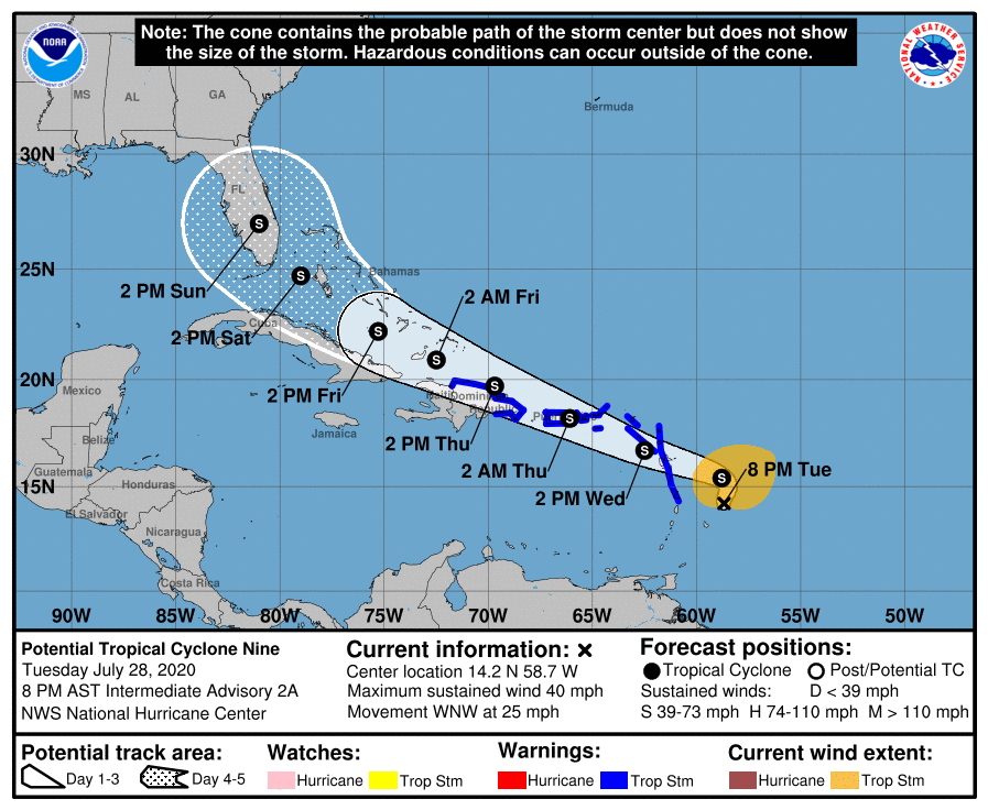 Potential Tropical Cyclone Nine Advisory 3 | Florida Storms
