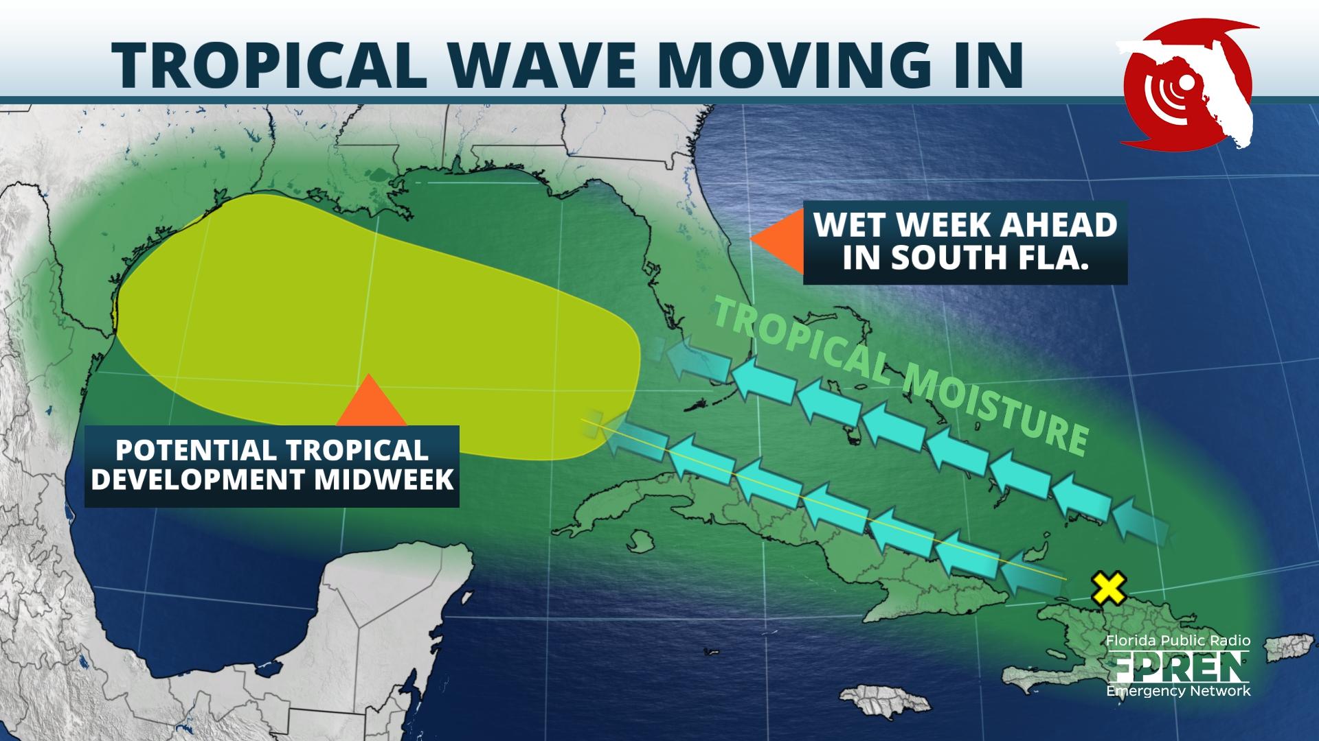 Another Tropical Wave Will Cross South Florida This Week | Florida Storms
