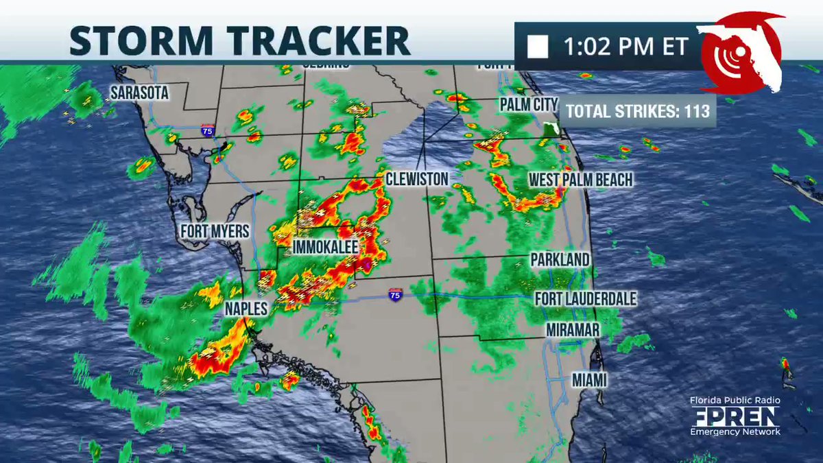 Strong showers and t-storms are producing heavy rainfall, gusty winds ...
