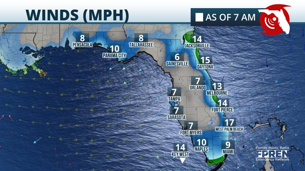 It's already a breezy morning along the #AtlanticCoast where sustained ...