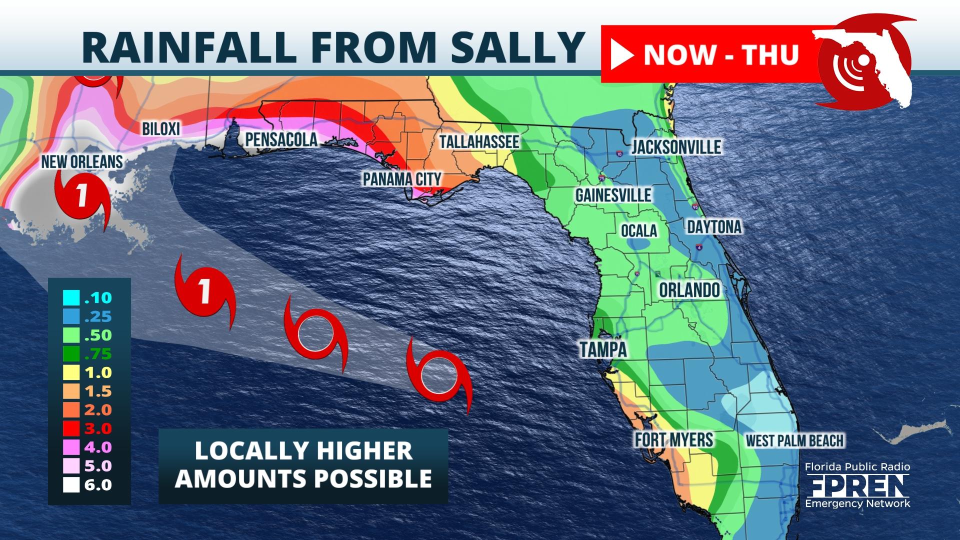 Slow-Moving Sally Could Soak Florida Panhandle for Several Days ...