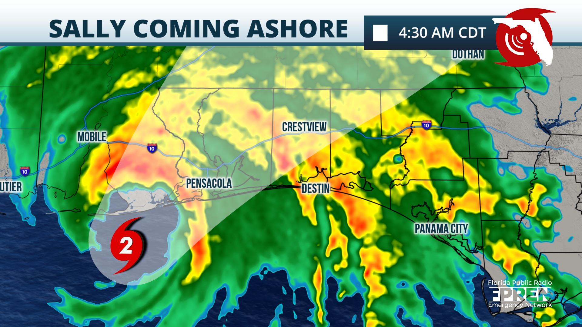 Sally Moving Inland; Extreme Flood and Tornado Risk Continues in ...