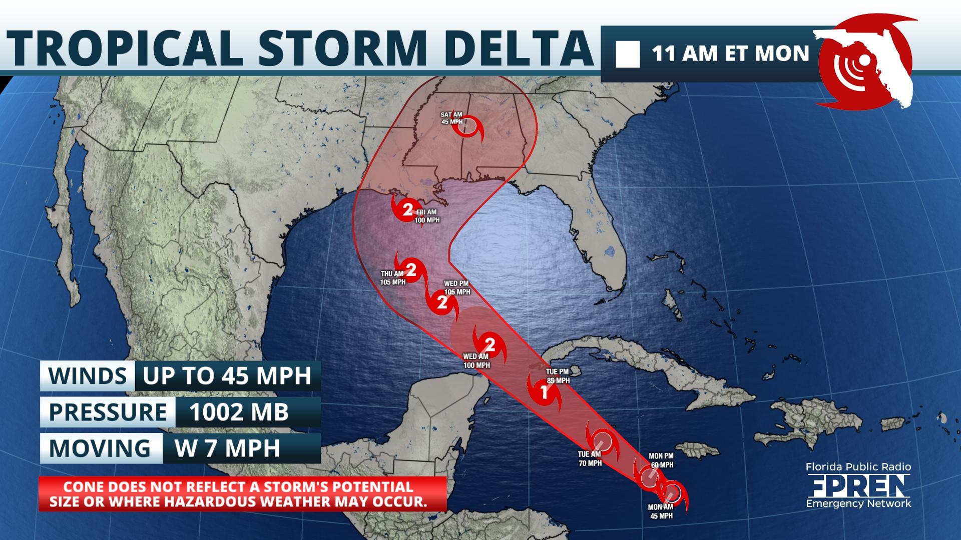 Delta Forms in the Caribbean; Likely to Intensify Quickly As It Enters ...