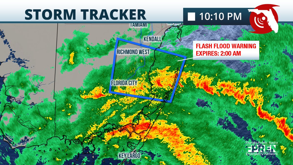 A Flash Flood Warning has been issued for #MiamiiDade County until 2 ...