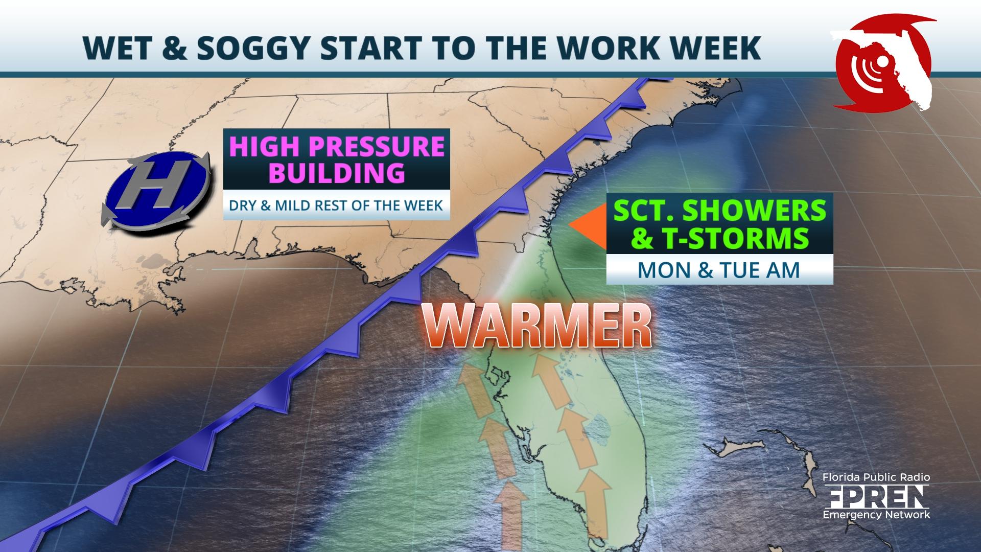 Dry and Pleasant Pattern in the Forecast Later This Week Across Florida ...