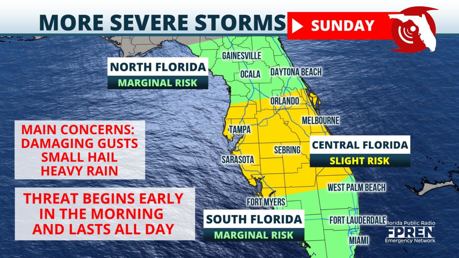 Severe Thunder Storm Watch Continues in Central Florida | Florida Storms