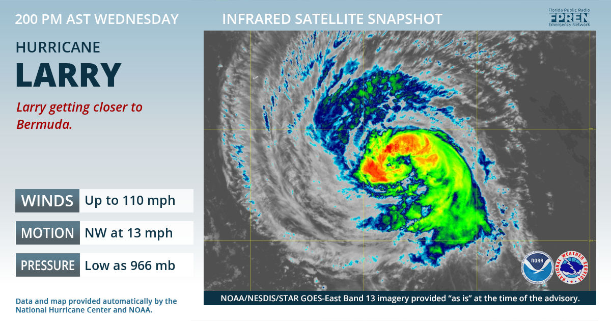 Hurricane Larry Advisory 32A | Florida Storms