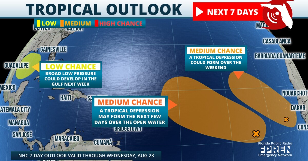 Forecasters are watching three areas in the tropics, two could be named ...