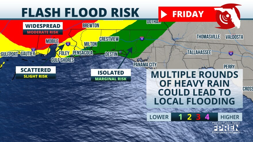 Severe & flash flood threat for Friday | Florida Storms