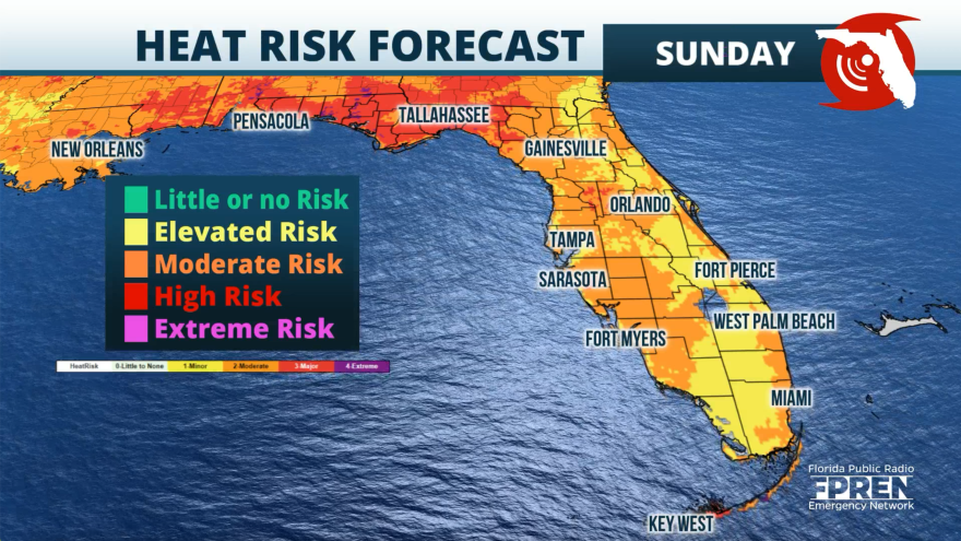 High heat indices return to Florida after a record setting wet week ...